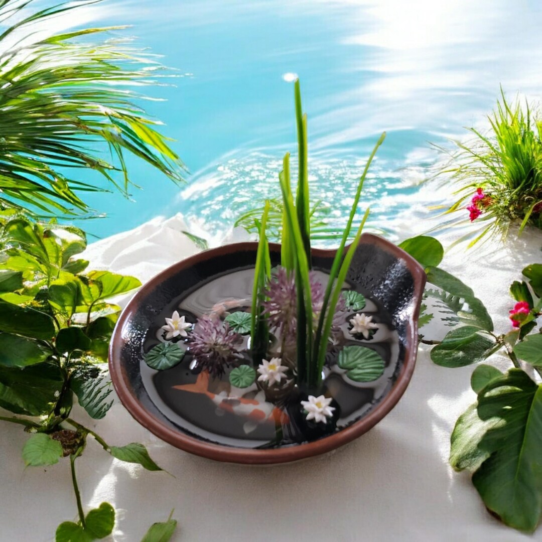 Miniature Koi Pond - Through the Reeds - Etsy
