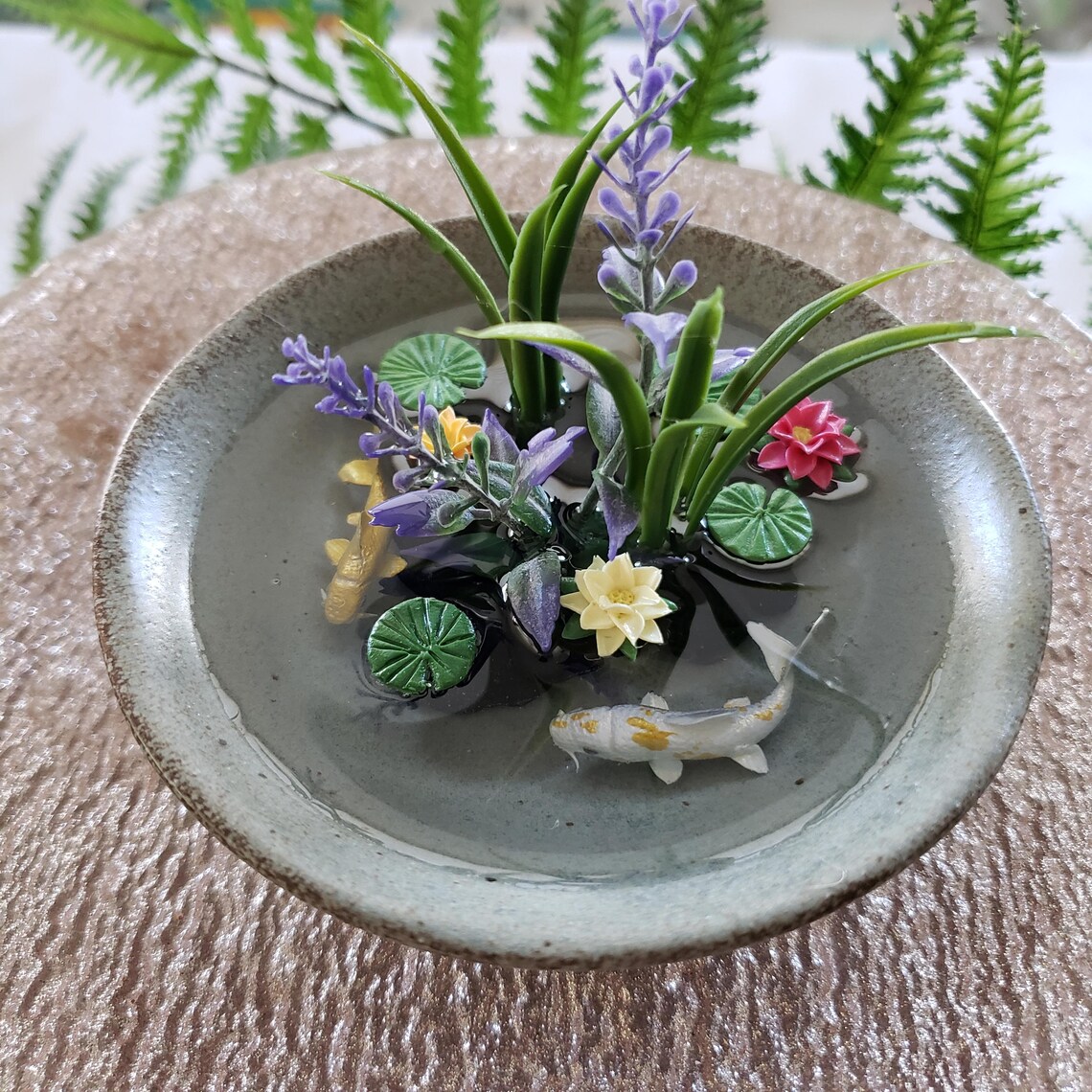 Miniature Koi Pond in the Shallow - Etsy