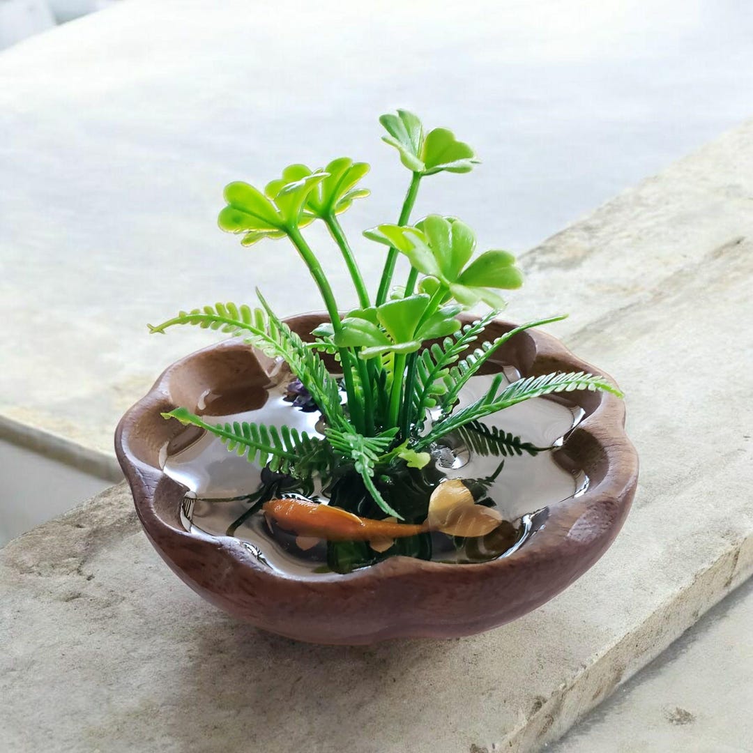 Miniature Koi Pond - the Lucky Fish - Etsy
