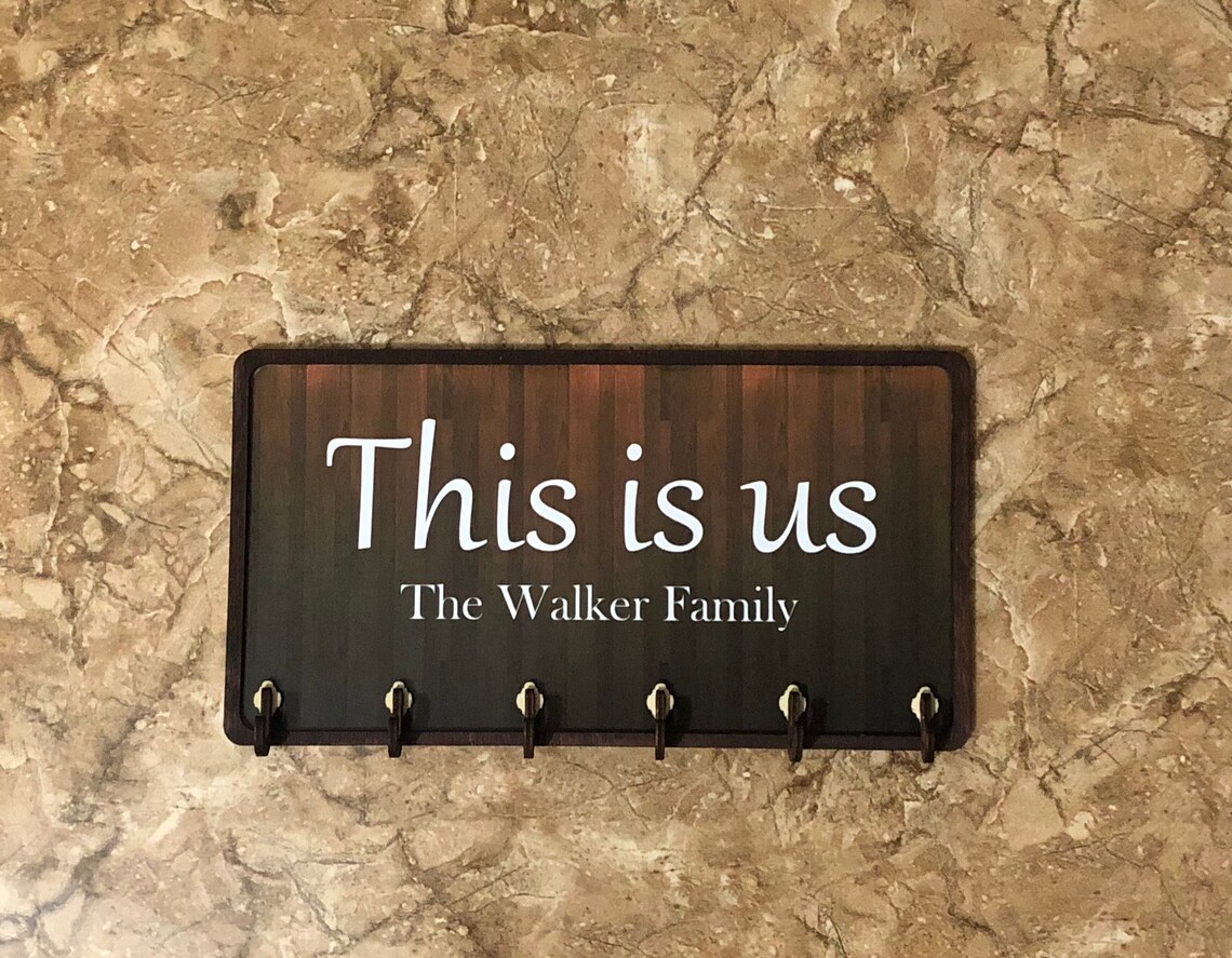 Wall Key Holder. Personalized Key Holder for Wall. Wall Key | Etsy