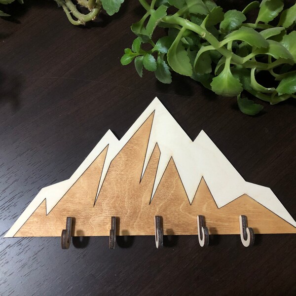 Mountain Key Rack - Etsy