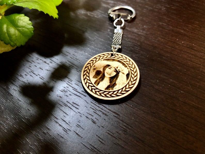 Wood Keychain / Engraved Keychain / Personalized Photo - Etsy
