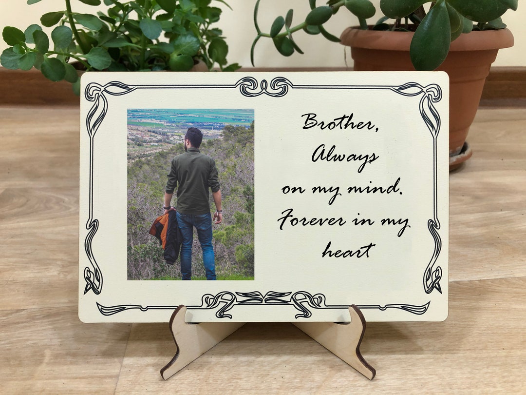 Sympathy Gift Brother / Memorial Photo Frame / Bereavement Gift ...