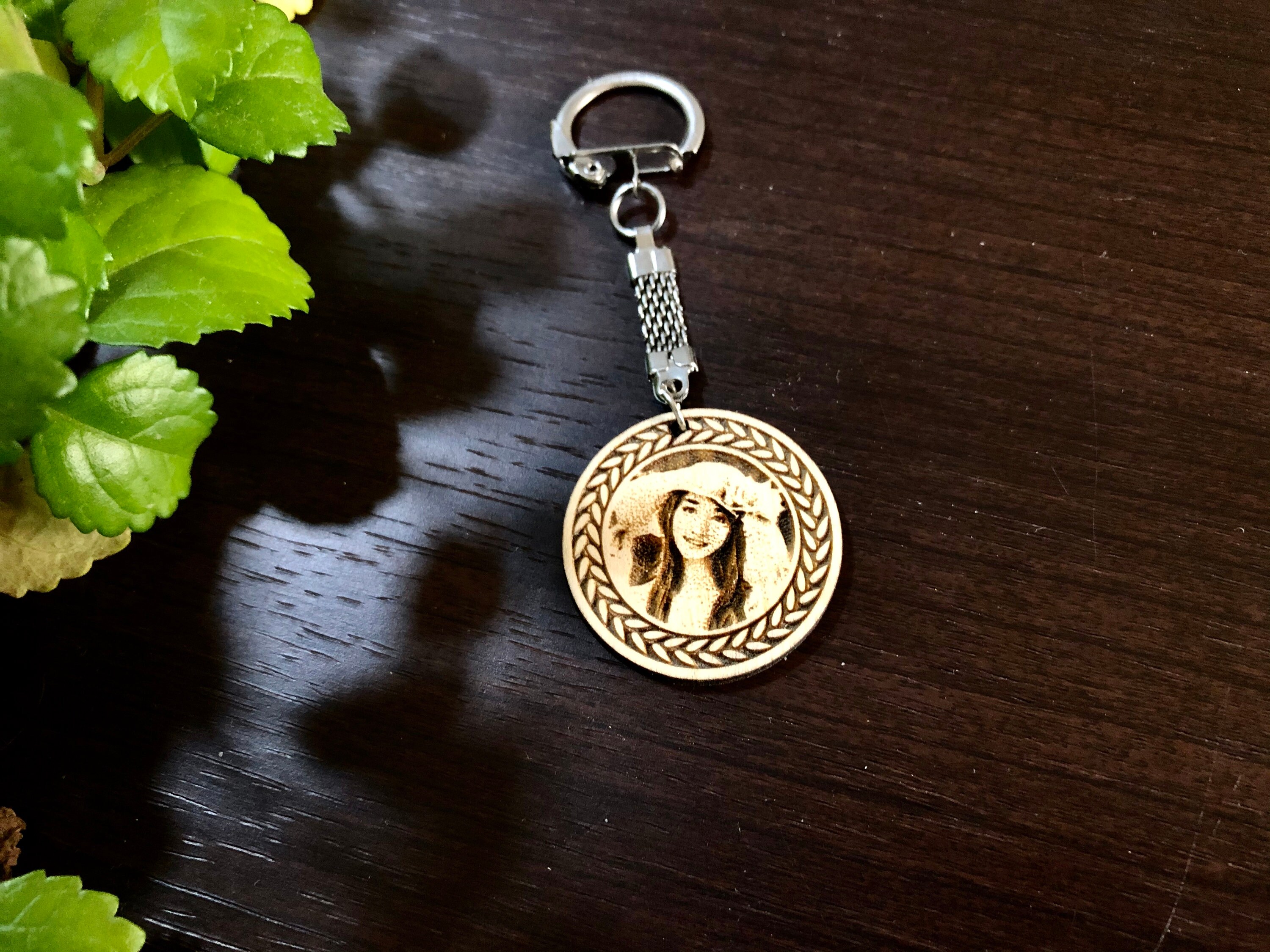 Wood Keychain / Engraved Keychain / Personalized Photo | Etsy