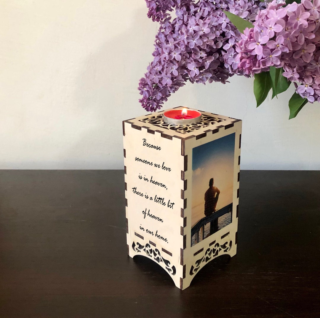 Loss of Father Candle Holder, Memorial Candle, Loss of Loved One, Loss ...