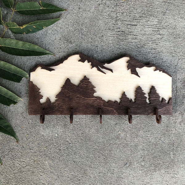 Mountain Key Holder - Etsy