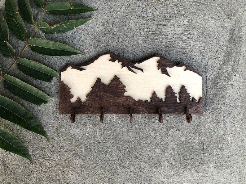 Key Holder for Wall Mountain Wall Key Holder. Entryway Keys - Etsy