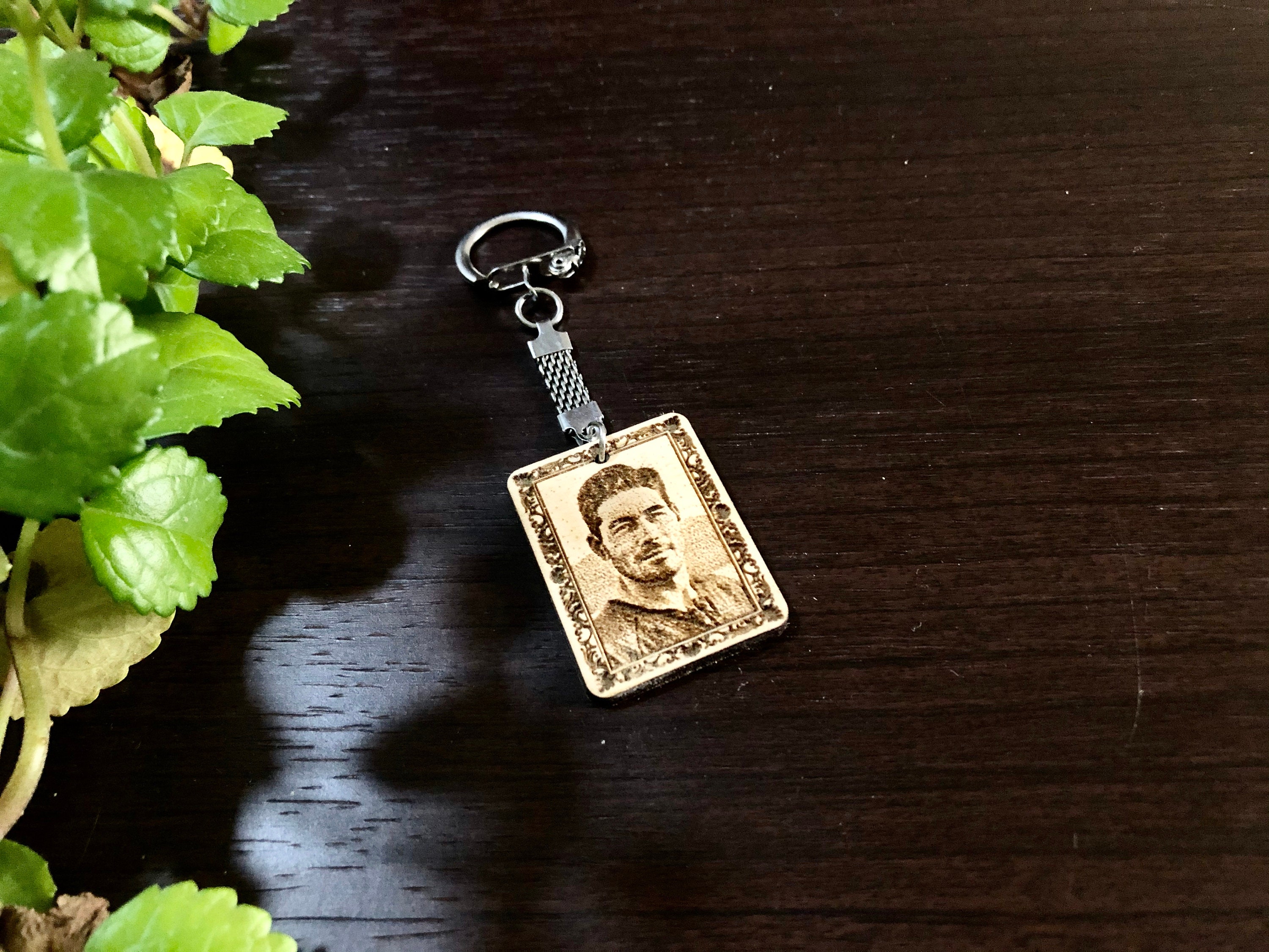 Engraved Photo Keychain / men Keychain / boyfriend Keychain / | Etsy