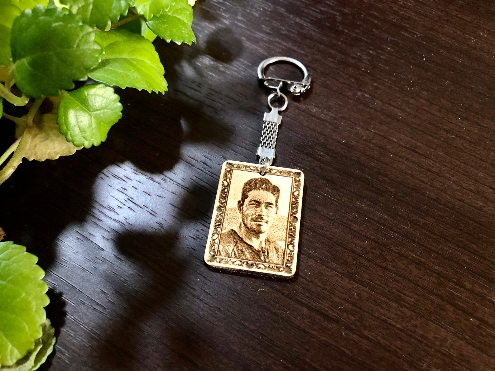 Engraved Photo Keychain / men Keychain / boyfriend Keychain / | Etsy