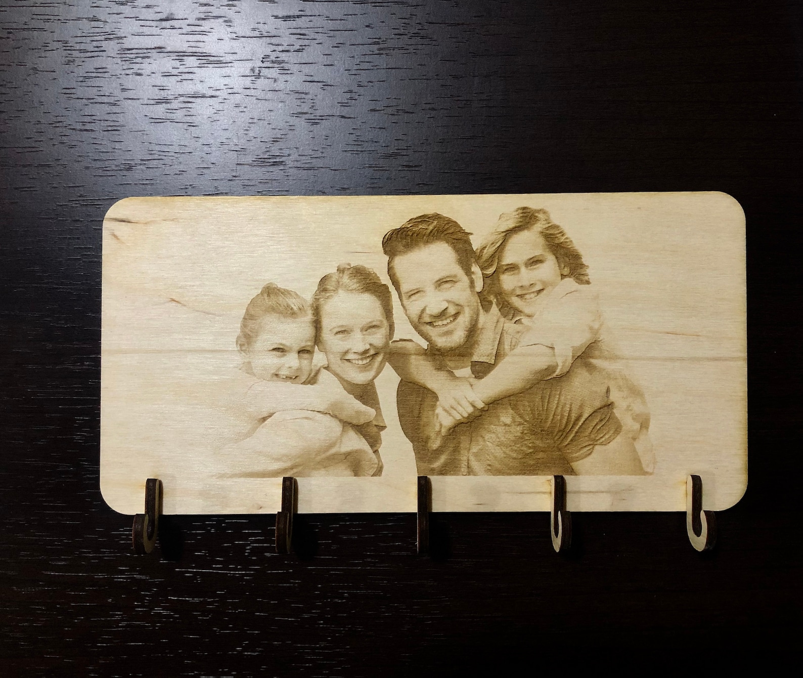 Engraved Key Holder / Key Holder for Wall / Photo Key Holder / - Etsy