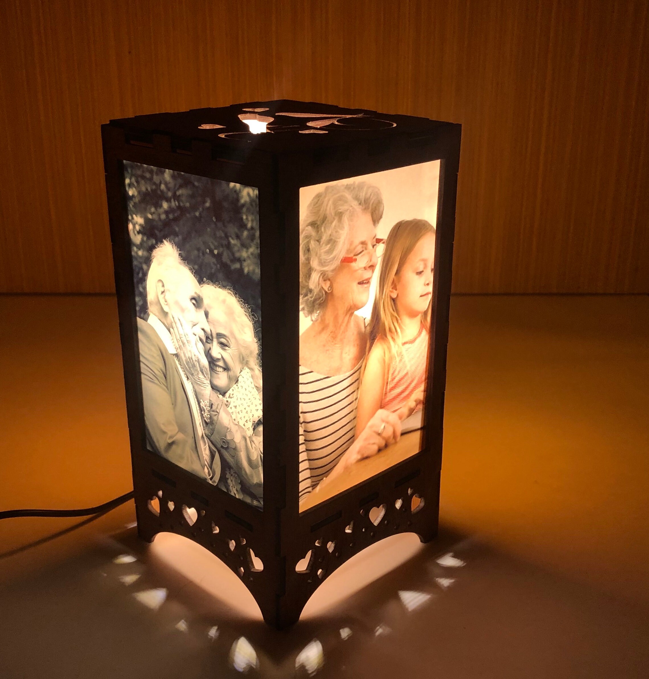 Memory Photo Lantern / Grandparents Photo Frame / Light Box | Etsy