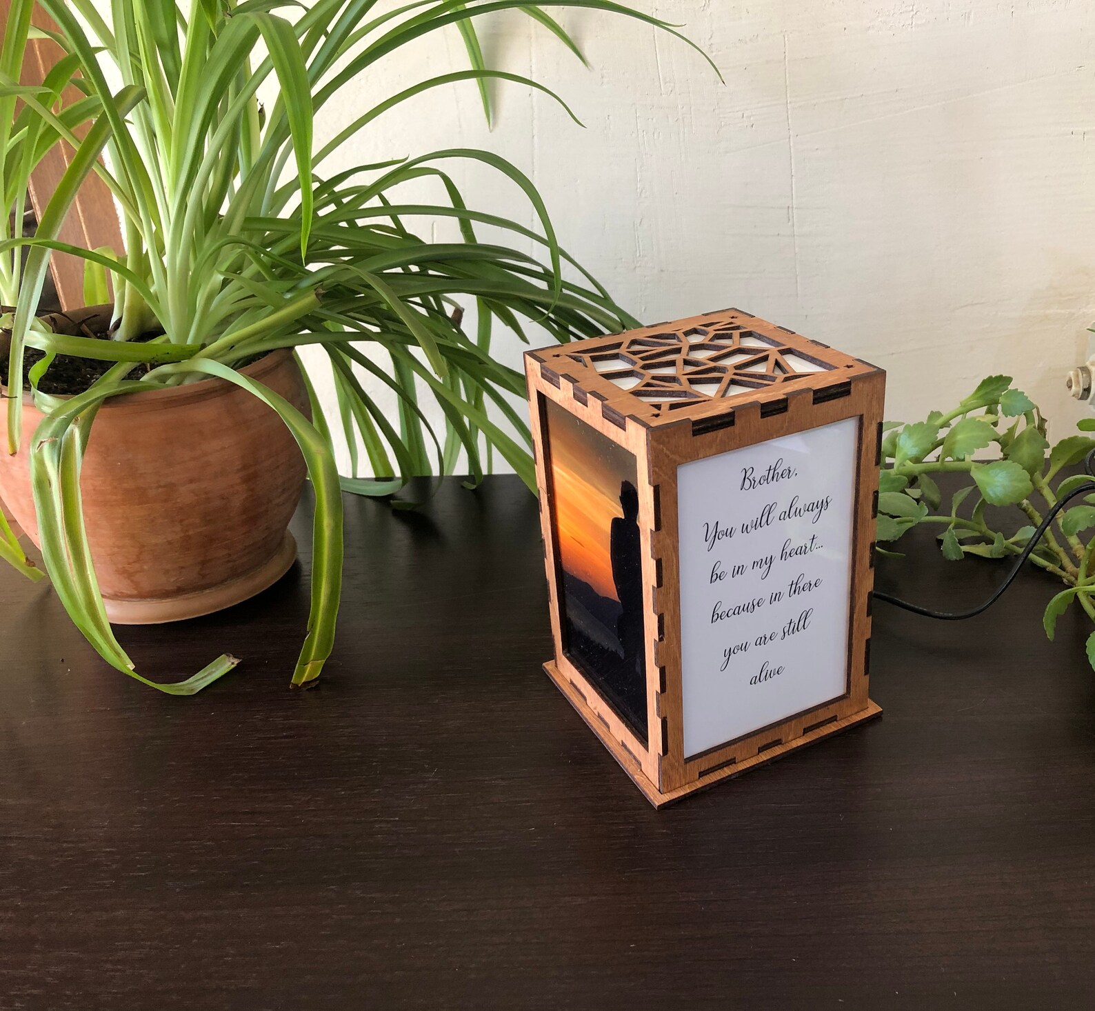 Loss of Brother Remembrance Lantern Brother Loss Memorial - Etsy