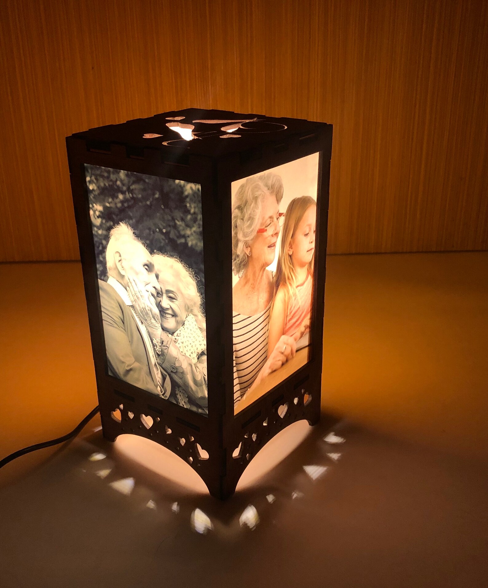 Memory Photo Lantern / Grandparents Photo Frame / Light Box - Etsy