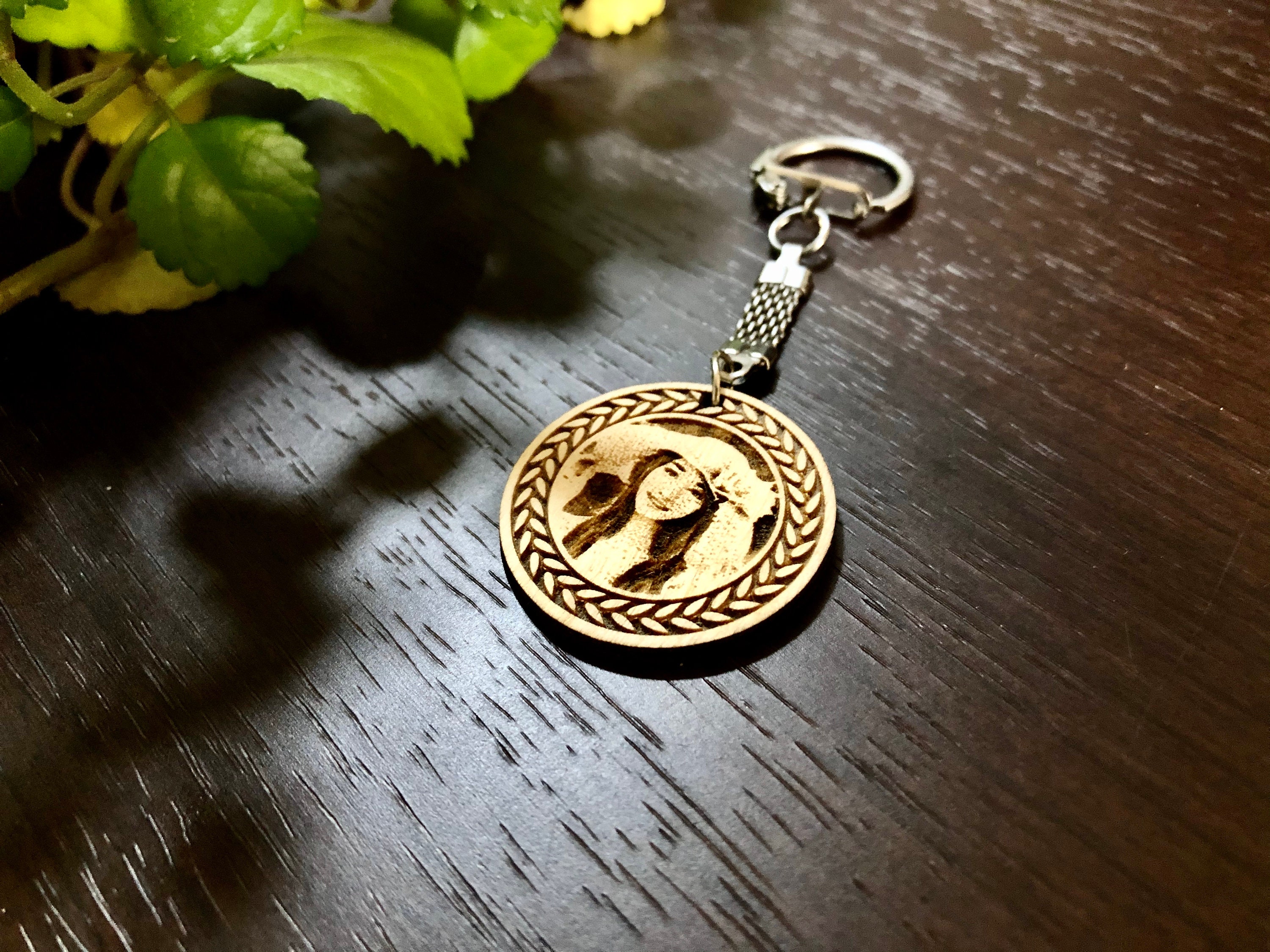 Wood Keychain / Engraved Keychain / Personalized Photo | Etsy