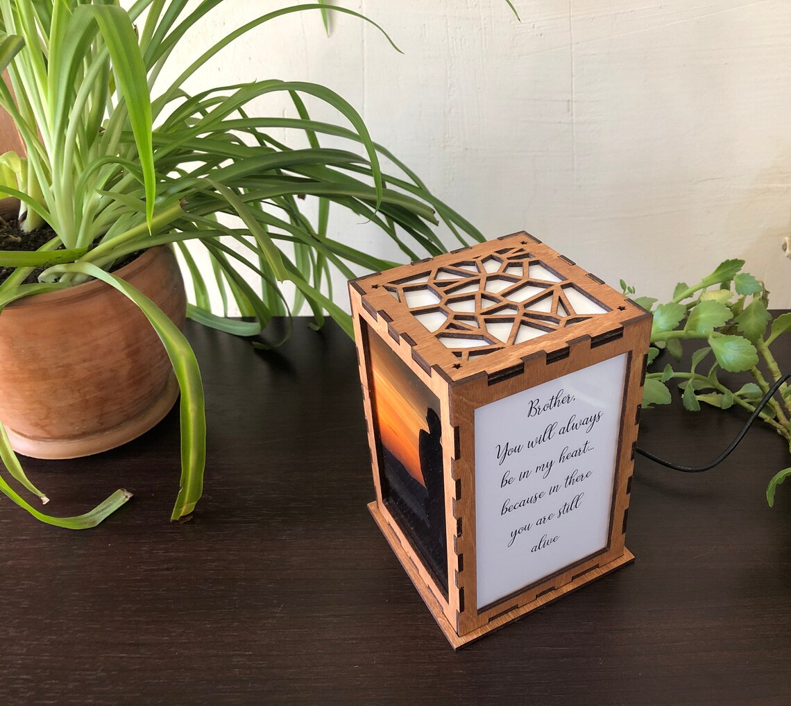 Loss of Brother Remembrance Lantern Brother Loss Memorial - Etsy