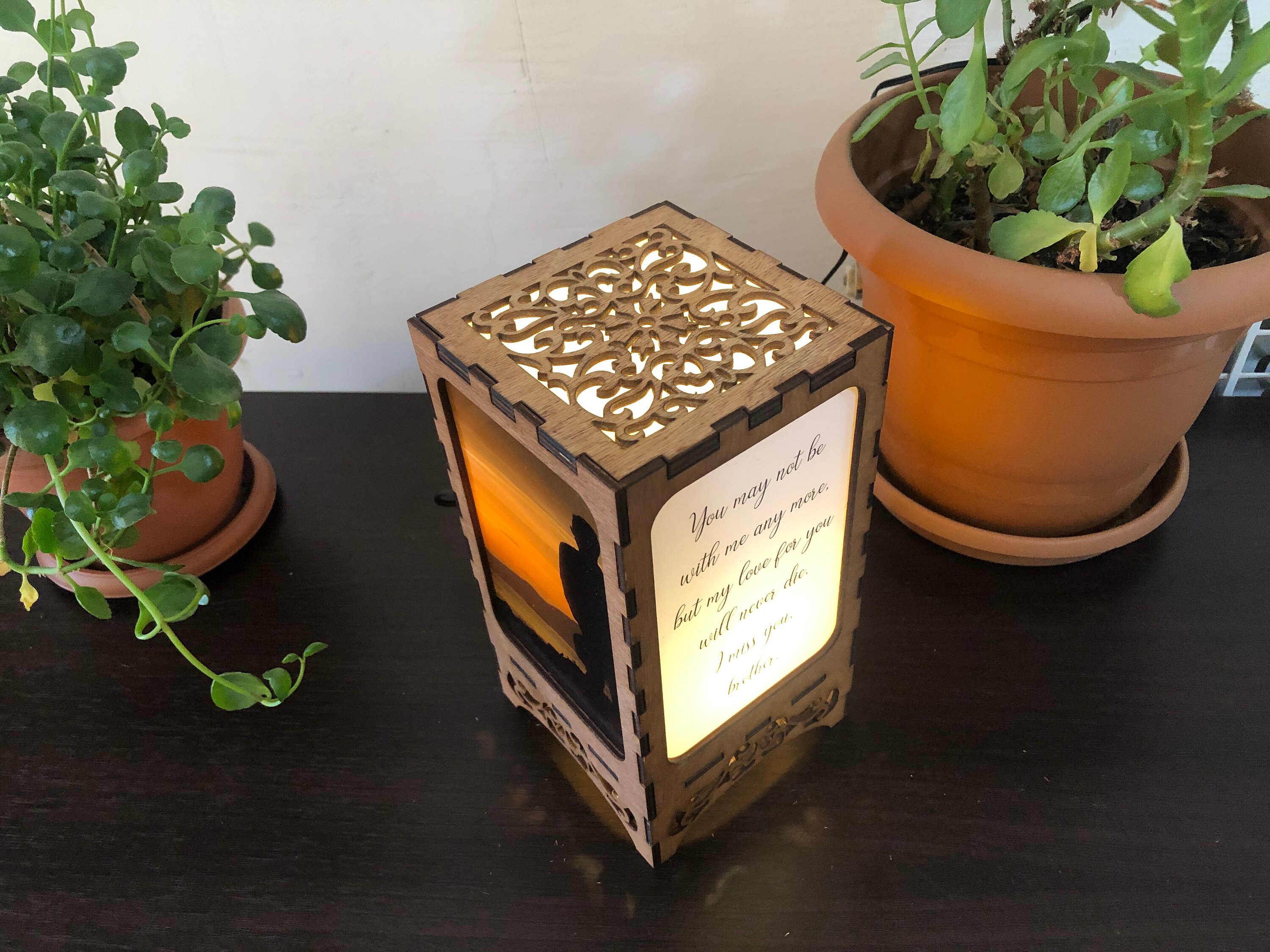 Loss of Brother / Brother Memorial Lantern / You May Not Be | Etsy