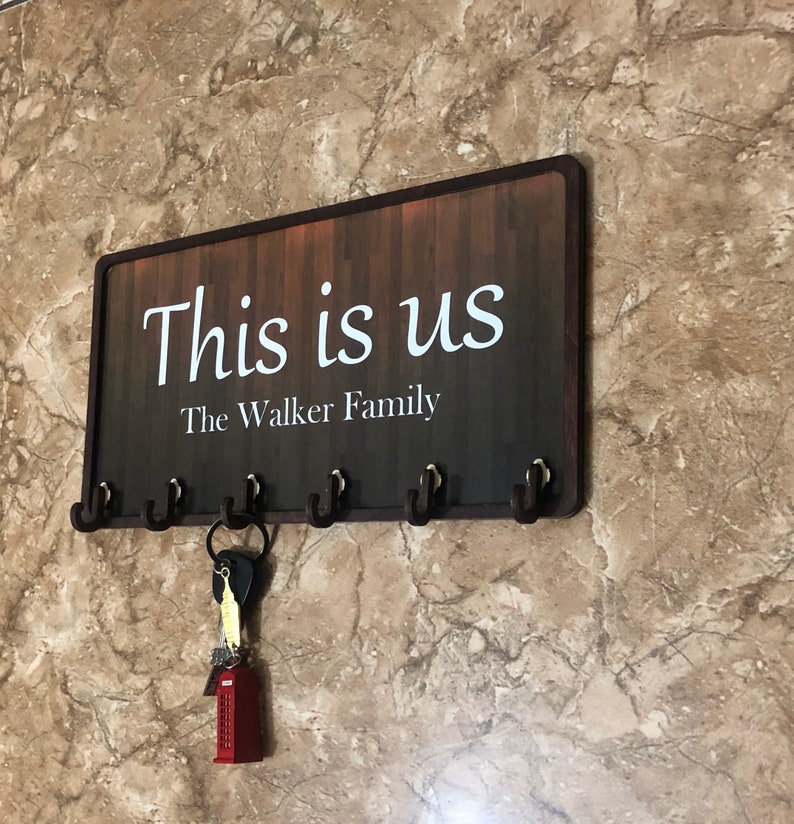Wall Key Holder. Personalized Key Holder for Wall. Wall Key - Etsy
