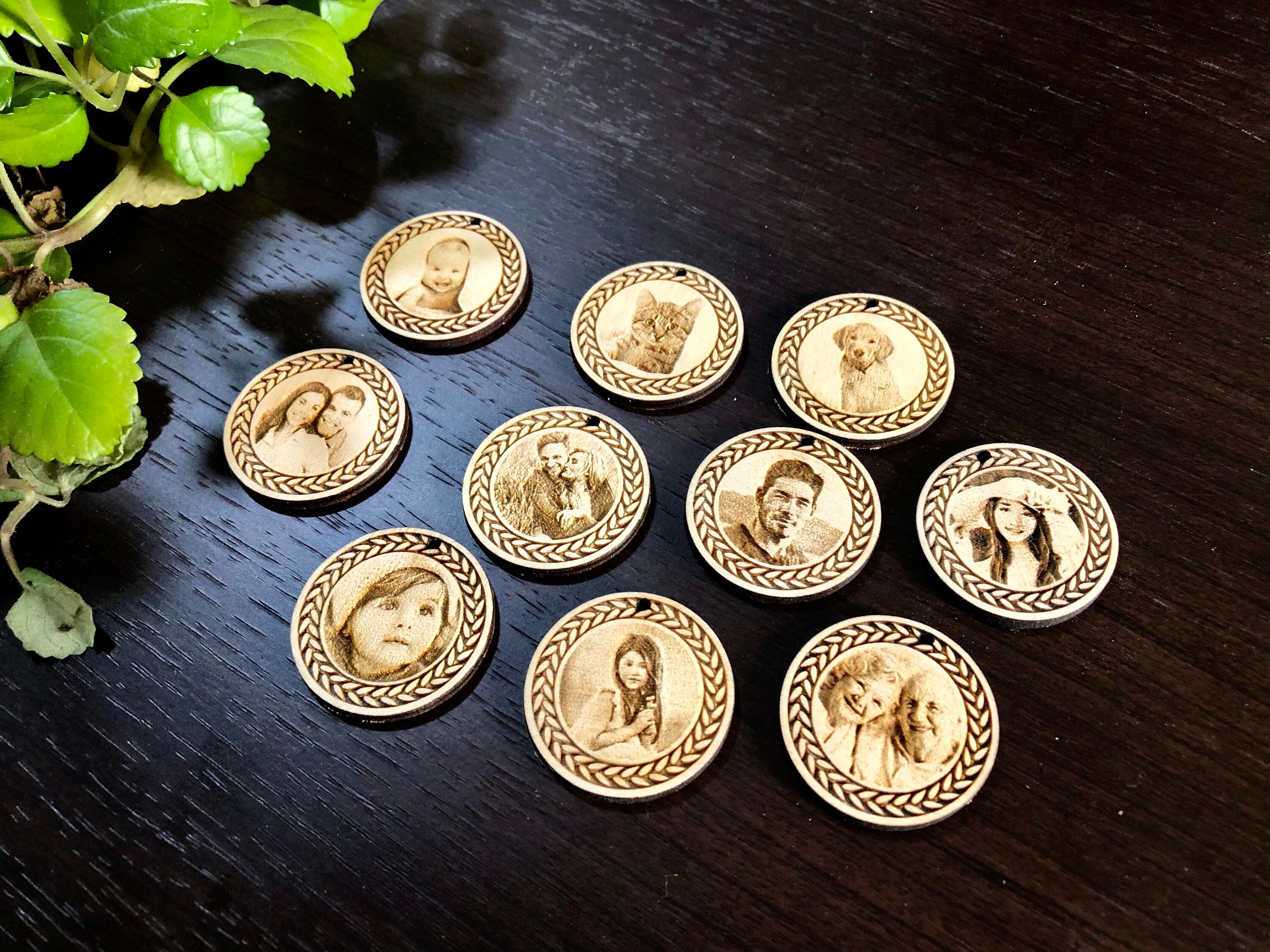 Wood Keychain / Engraved Keychain / Personalized Photo | Etsy