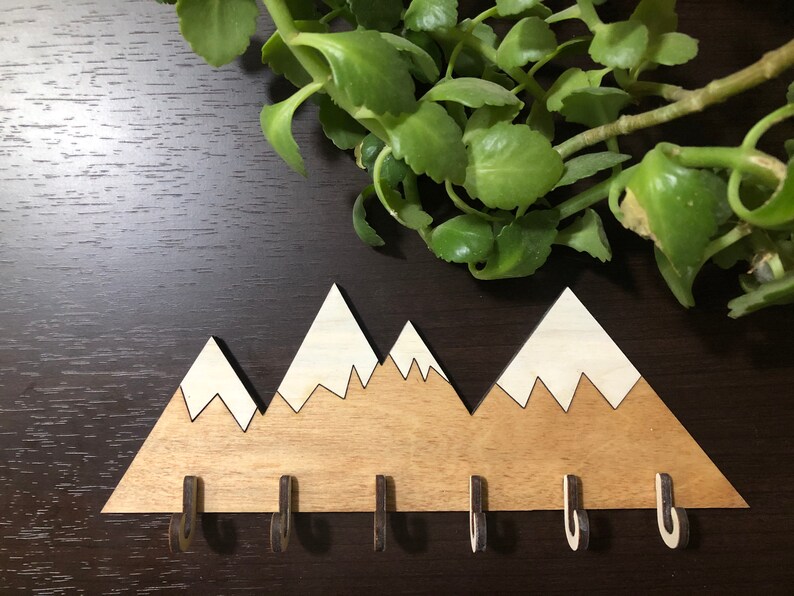 Wall Key Holder Mountain Key Holder for Wall. Wall Decor - Etsy