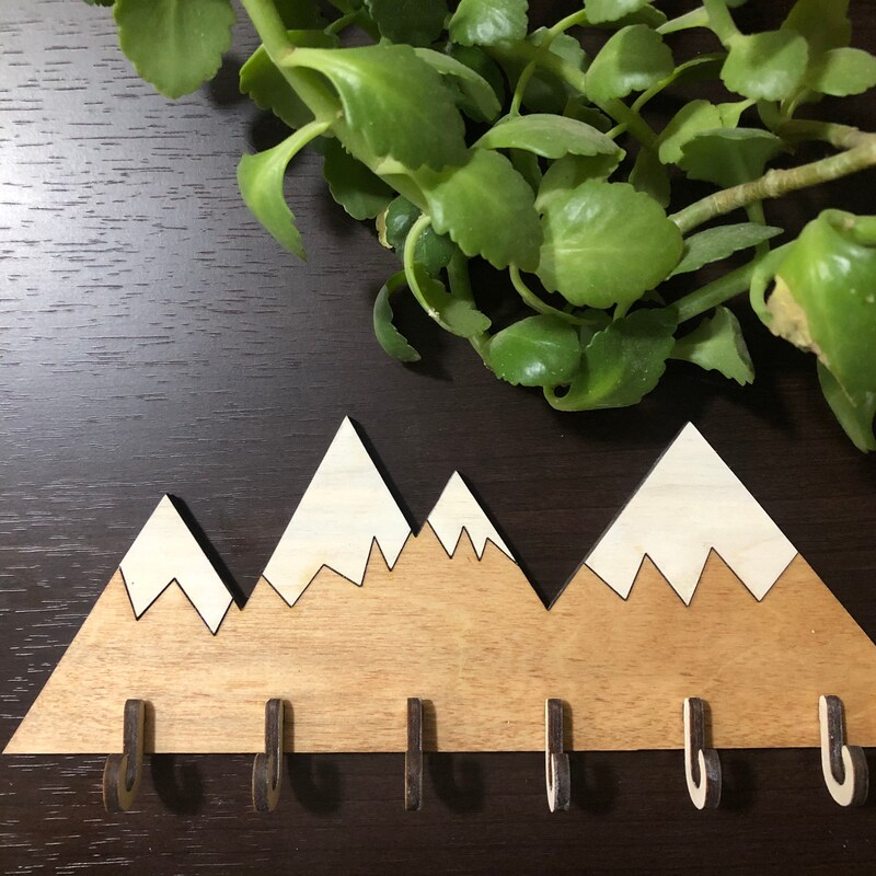 Mountain Key Rack - Etsy