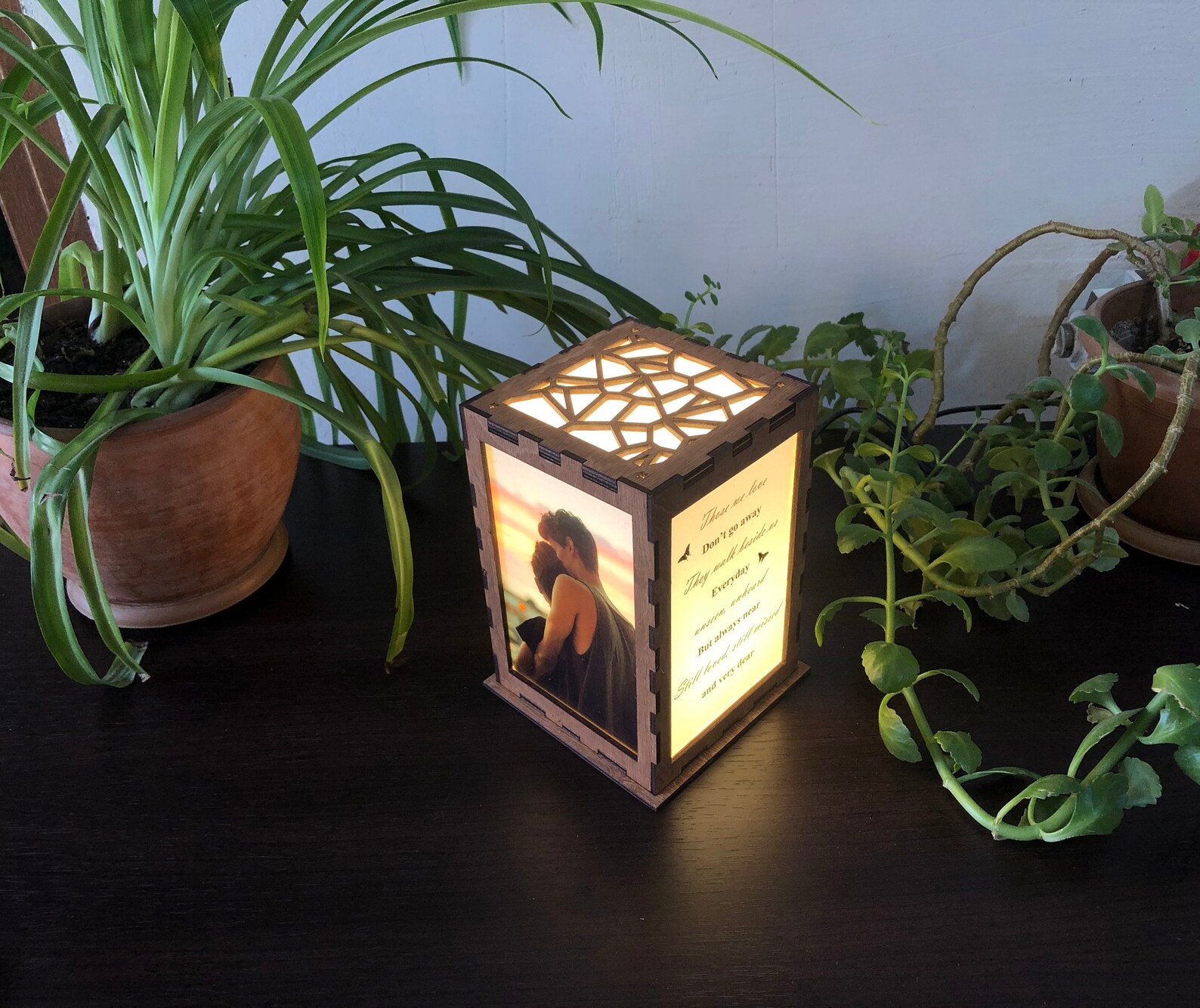 Memorial Photo Lantern in Loving Memory of Mother Those We - Etsy