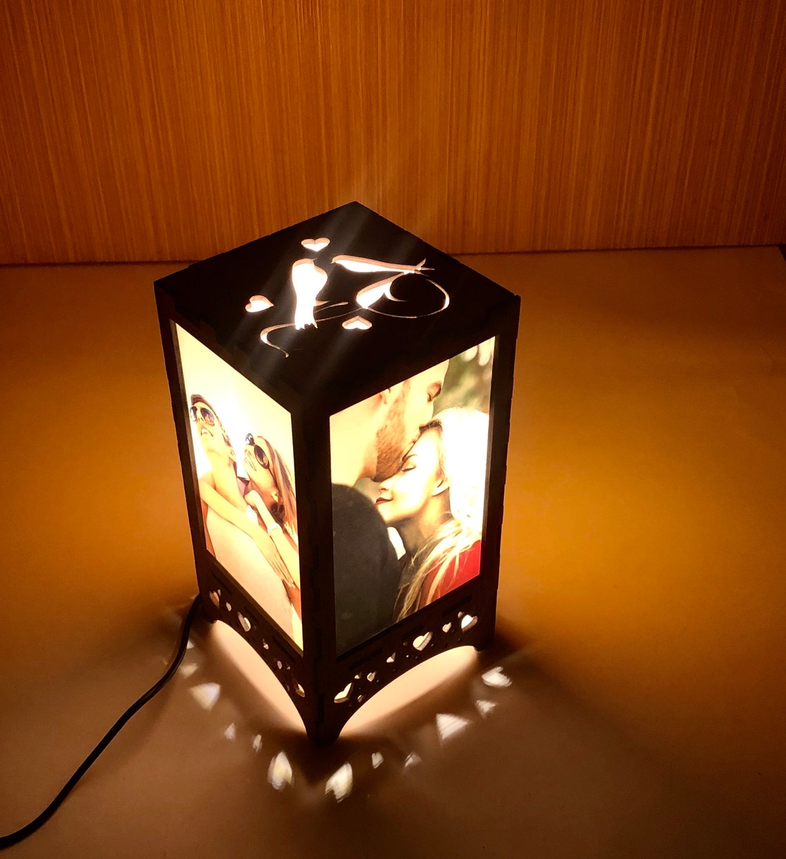 4 Side Photo Lanten Personalized Lantern for Wedding Lantern - Etsy