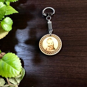Mom Keychain / Engraved Baby Photo Keychain / Picture Keychain ...
