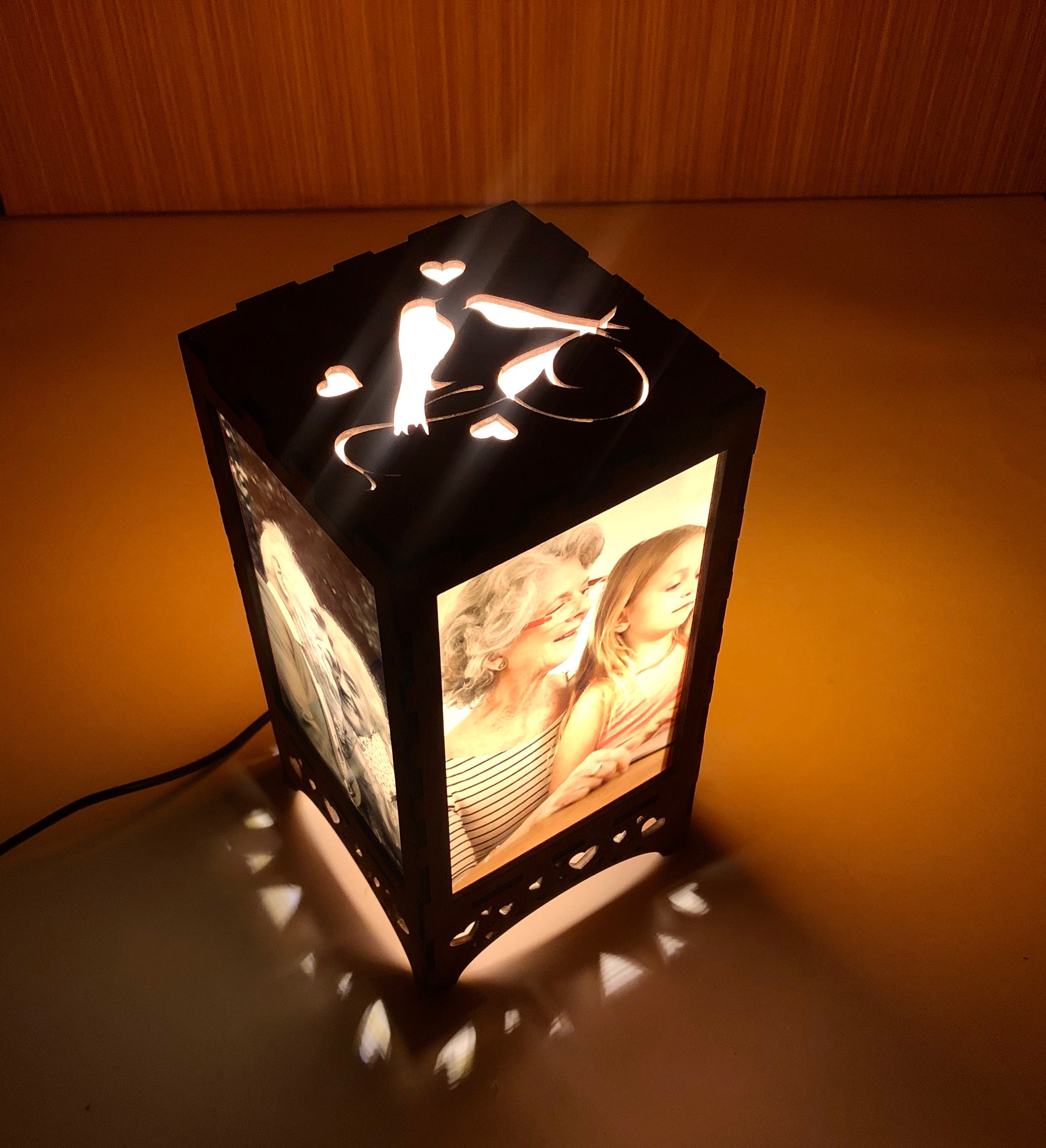 Memory Photo Lantern / Grandparents Photo Frame / Light Box | Etsy