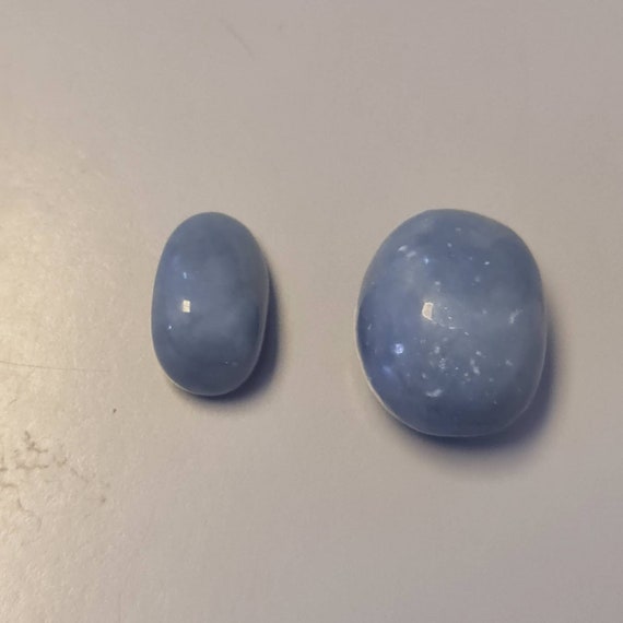 Jewelry & Beauty Angelite Burattata Stone Materials etna.com.pe