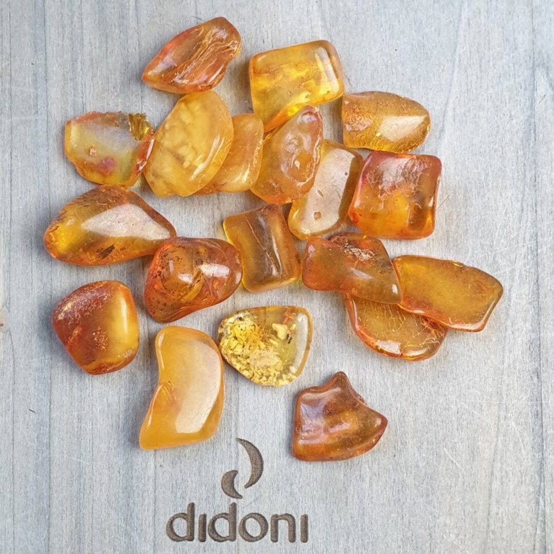 Tumbled Natural AMBER Crystal Healing Stones S Size Stones // Natural ...
