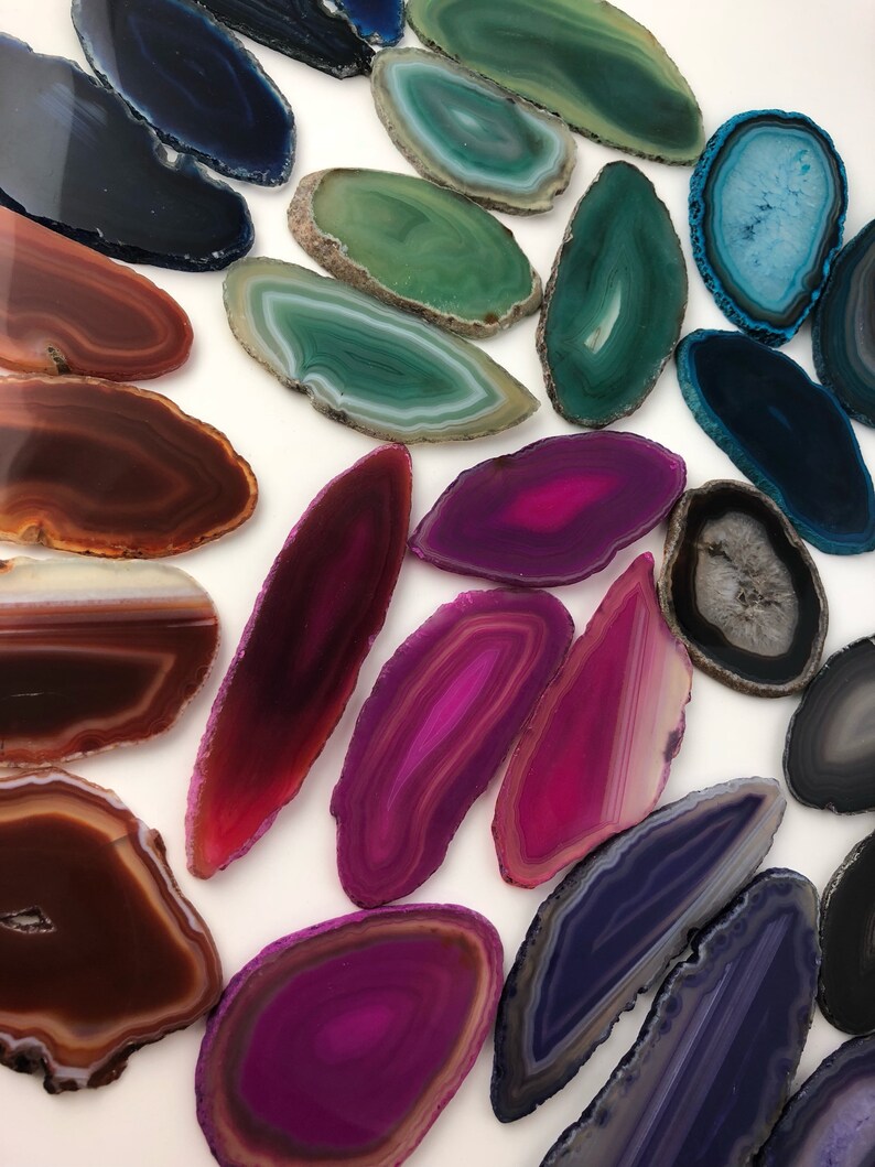 Many Colors Agate Slices bellissime fette di Agata 5-7 cm | Etsy