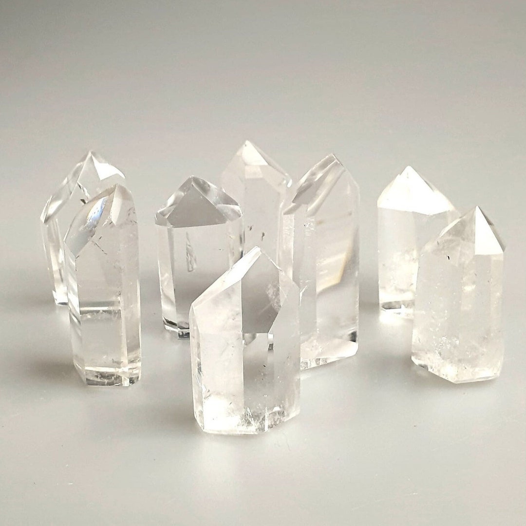 Prism Tip Clear or Light Smoky Quartz - Stoned Quartz - Irregular Rock ...