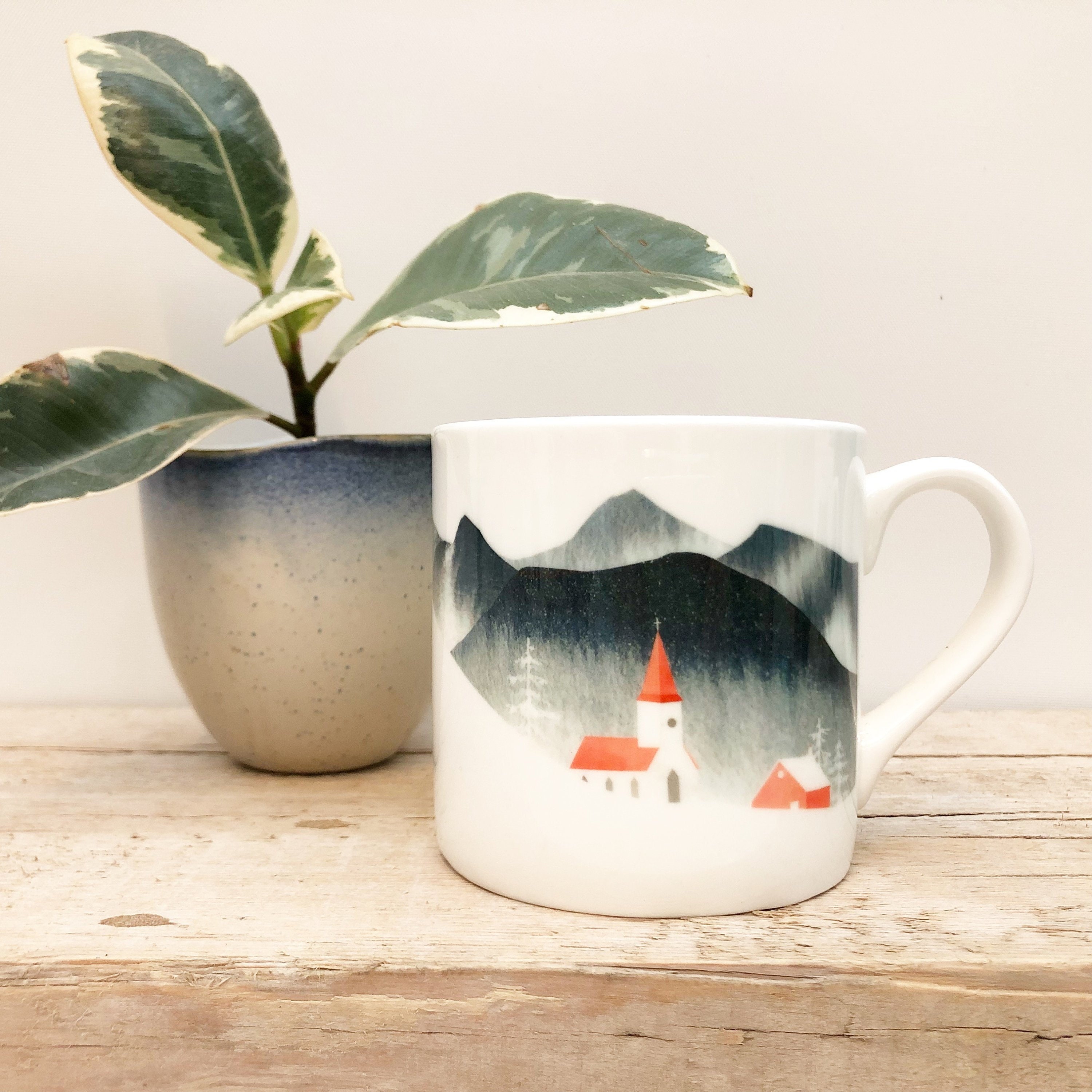 Nordic Church Mug Bone China Mug Scandi Mug Nordic | Etsy