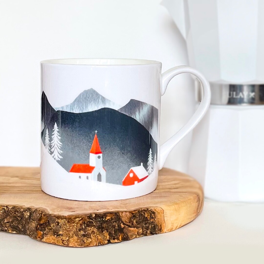 Nordic Church Mug Bone China Mug Scandi Mug Nordic - Etsy UK