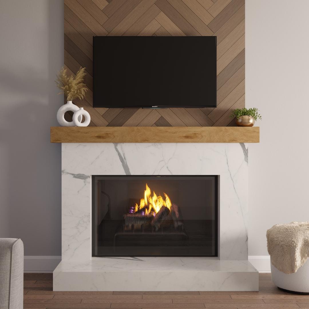 Ruby Oak Mantel - 1220mm Long - Etsy UK