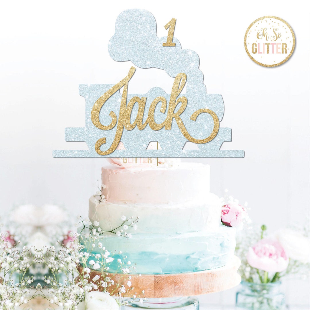 Custom Train Topper Baby Blue Train Baby Blue Cake Topper - Etsy