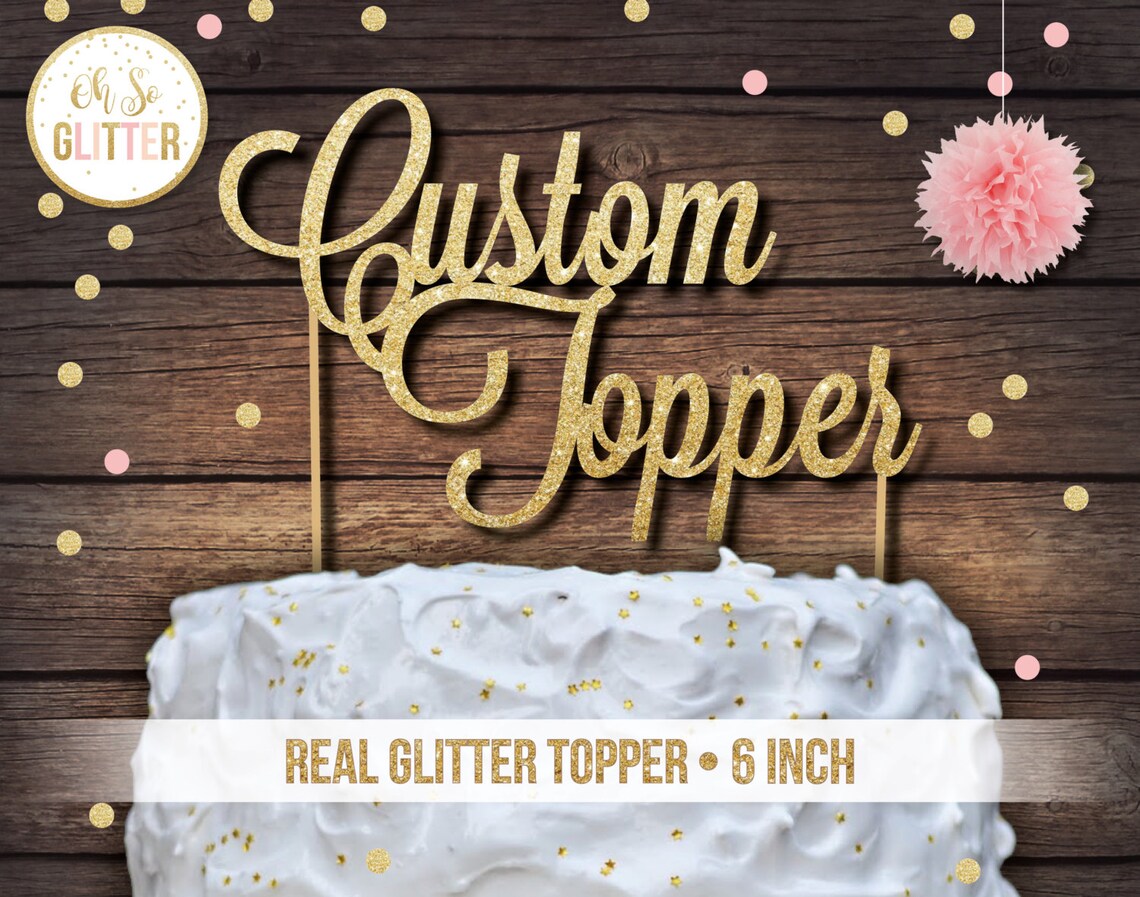 Name Cake Topper Custom Cake Topper Large Cake Topper - Etsy