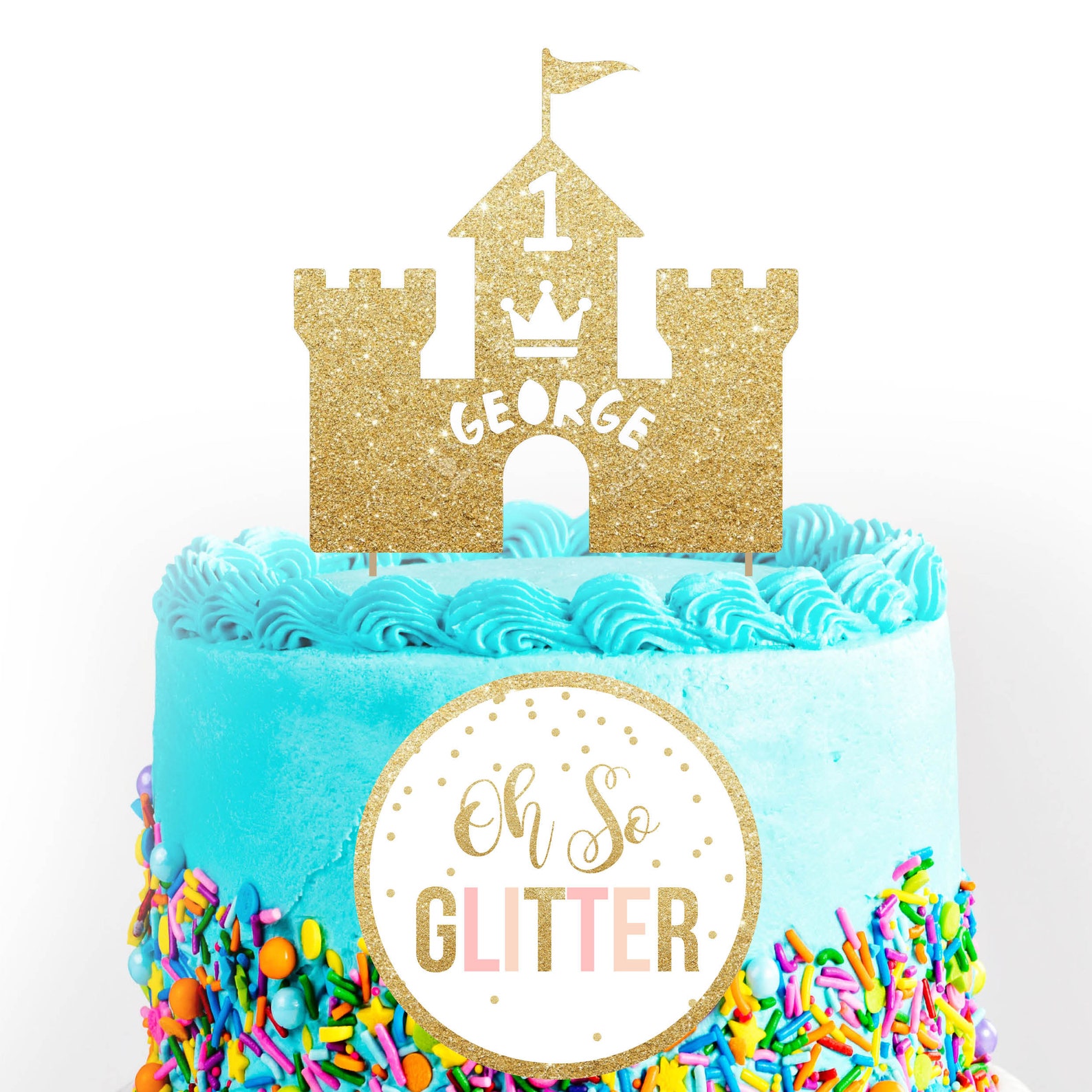 Prince Cake Topper, Customised Personalised Birthday Cake Custom Name ...