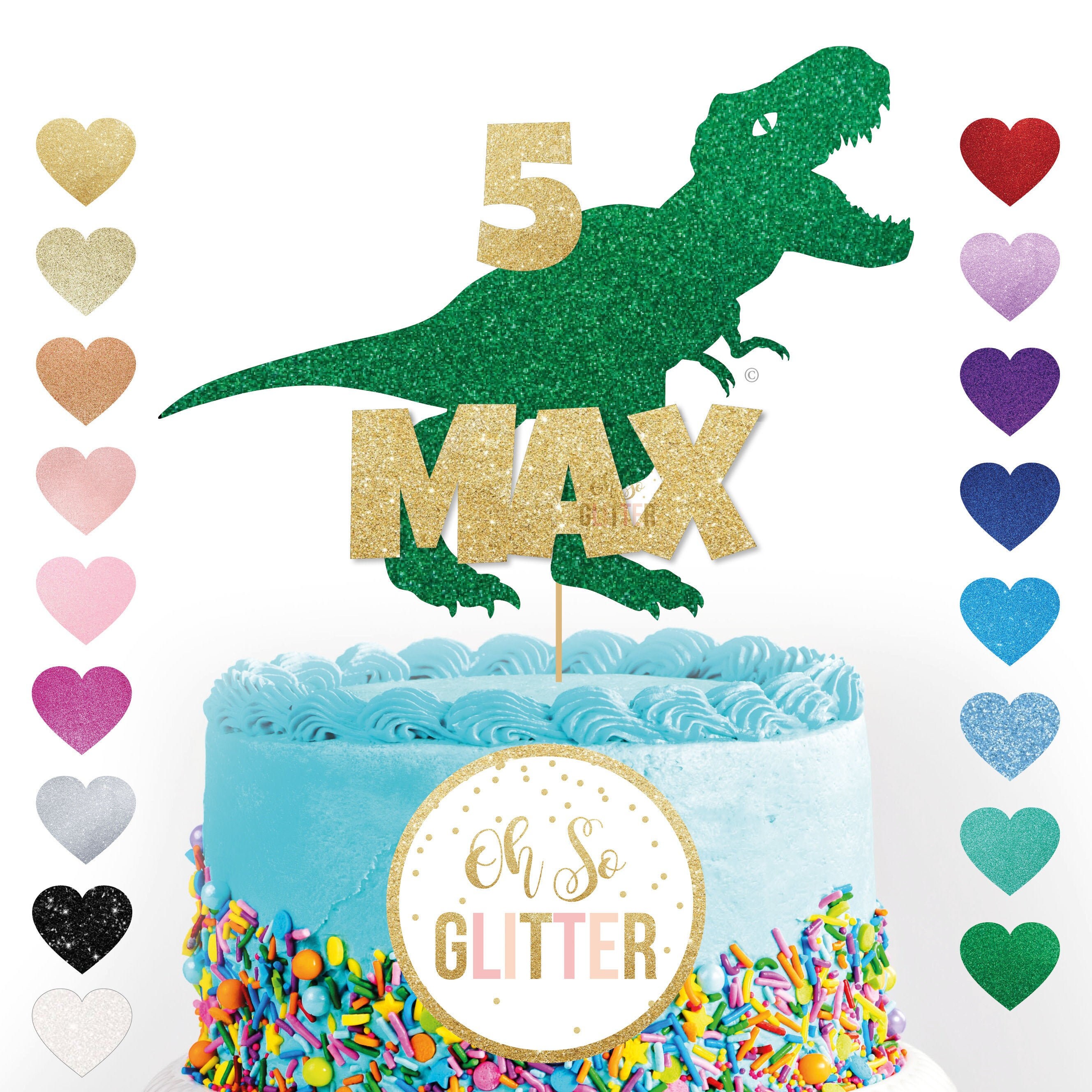 Custom Dinosaur Topper Green Dinosaur Green Cake Topper - Etsy UK
