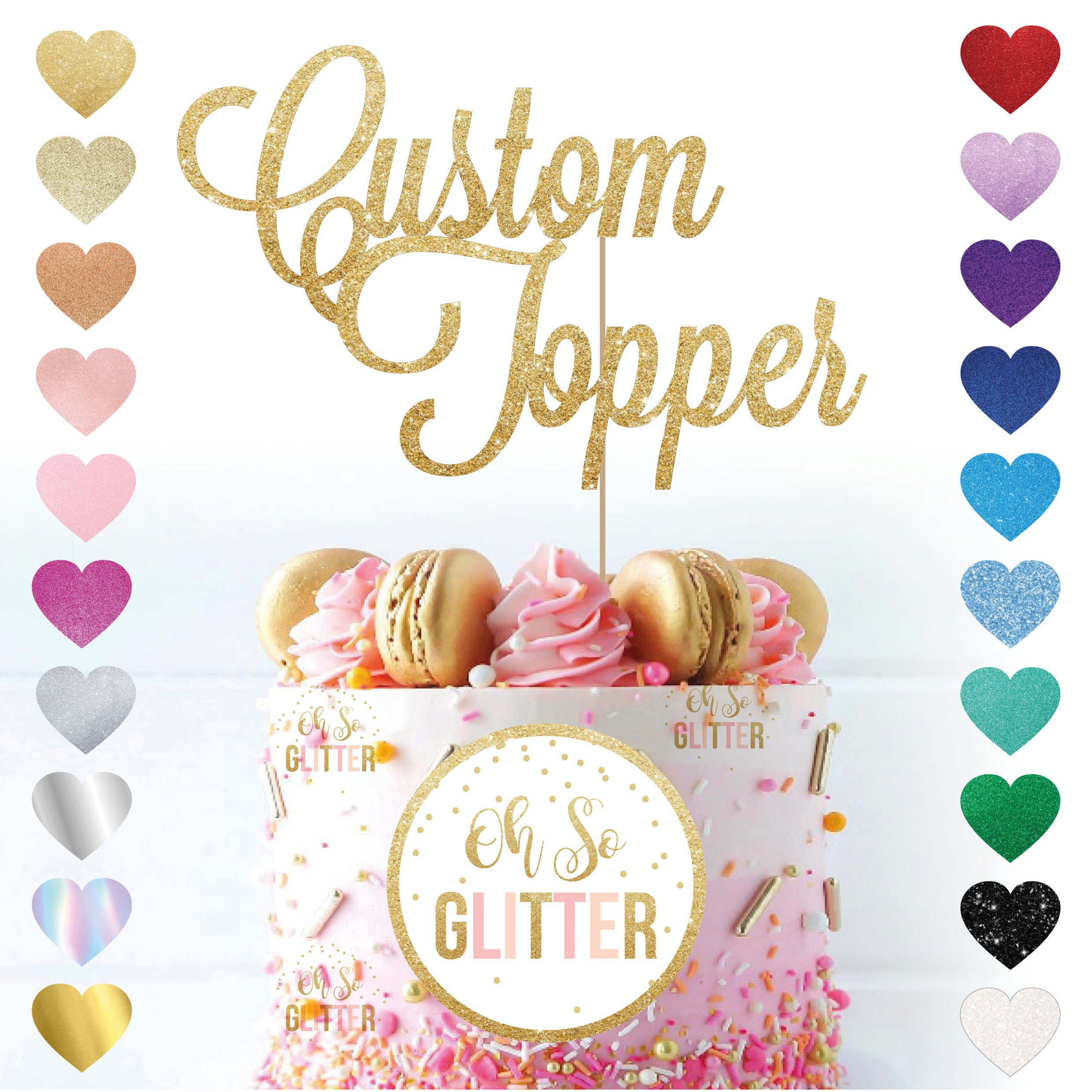 Name cake topper custom cake topper large cake topper | Etsy