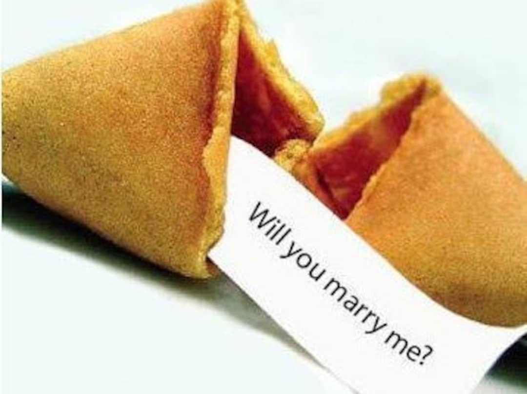 2 Will You Marry Me? Fortune Cookies - Etsy