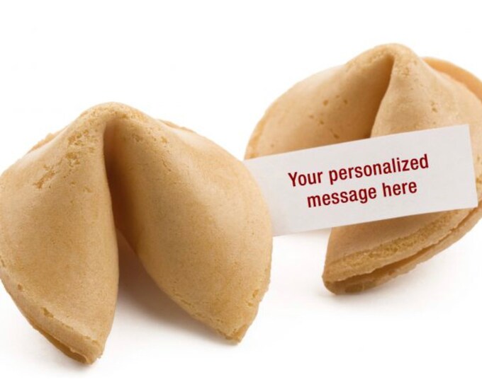 6 Personalized Fortune Cookies Use Your Own Messages Individually ...