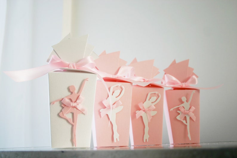 8 Ballerina Favour Boxes - Etsy UK