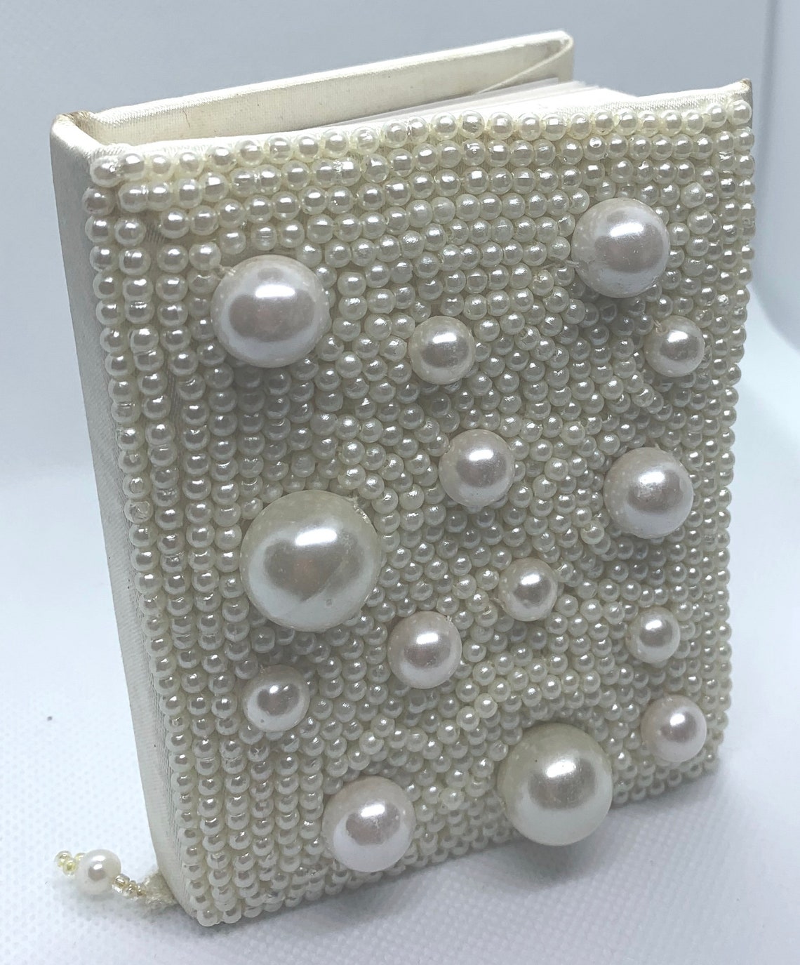 Luxury Pearl Beaded Notebook - Etsy