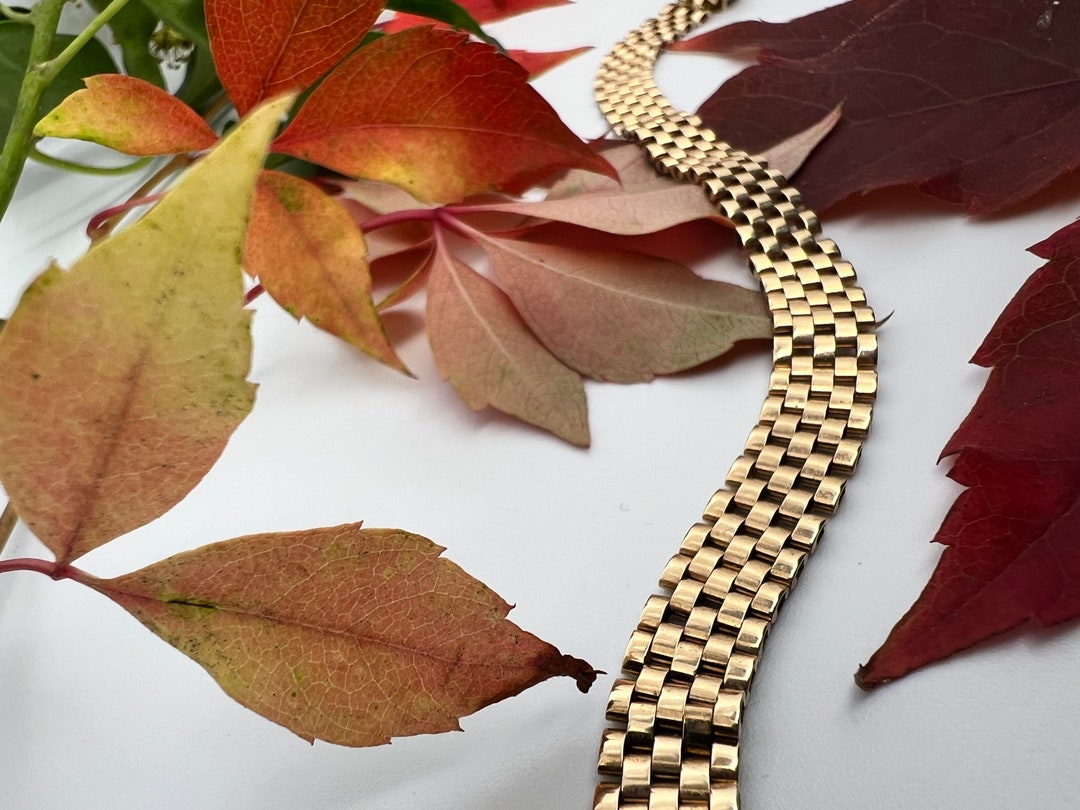 A Fine Quality 9ct Gold Panther Design Bracelet - Etsy