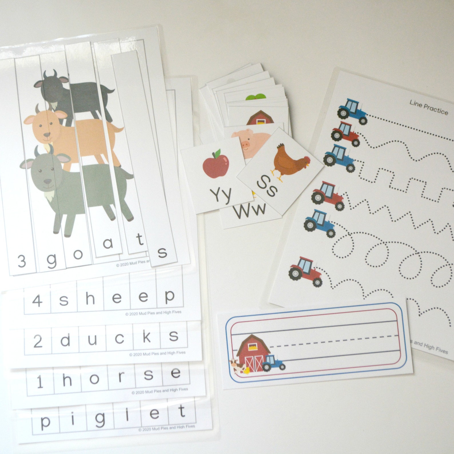 Home Preschool Farm Unit, Digital Learning File, Homeschool Farm Animal ...