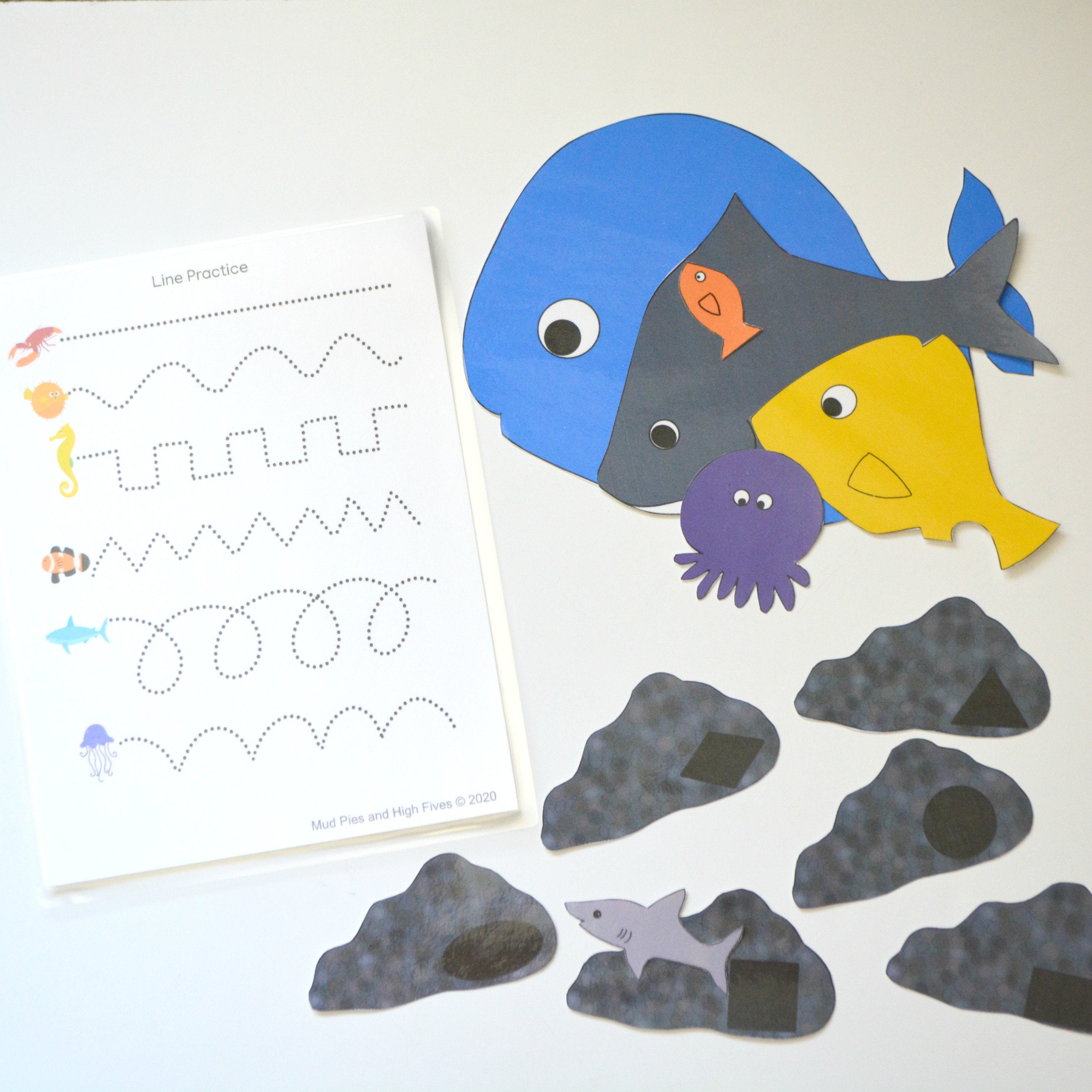 Home Preschool Ocean Unit, Digital Learning File, Homeschool Ocean Unit ...