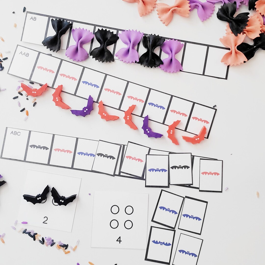 Halloween Bat Themed Math Preschool Early Learning Fall - Etsy