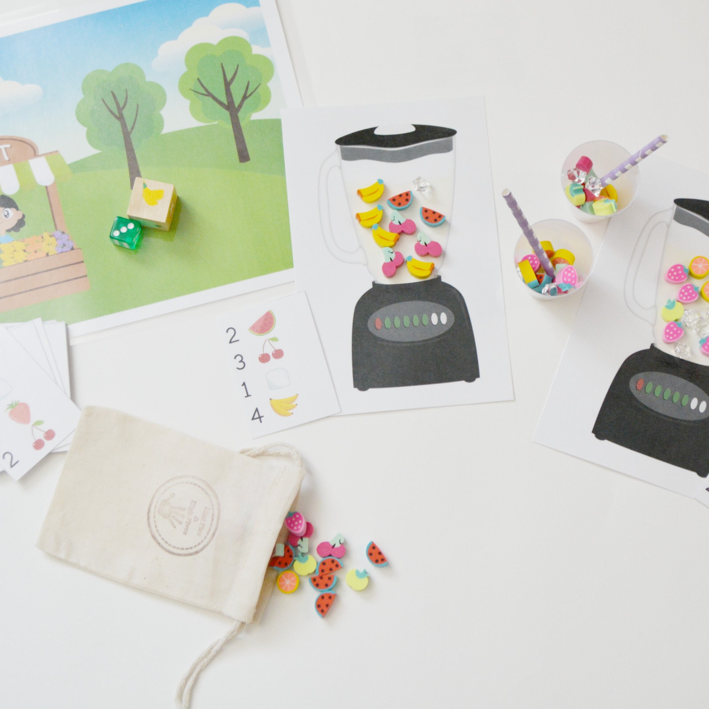Fruit Smoothie Hands-On Math Play Kindergarten Math Early Learning ...