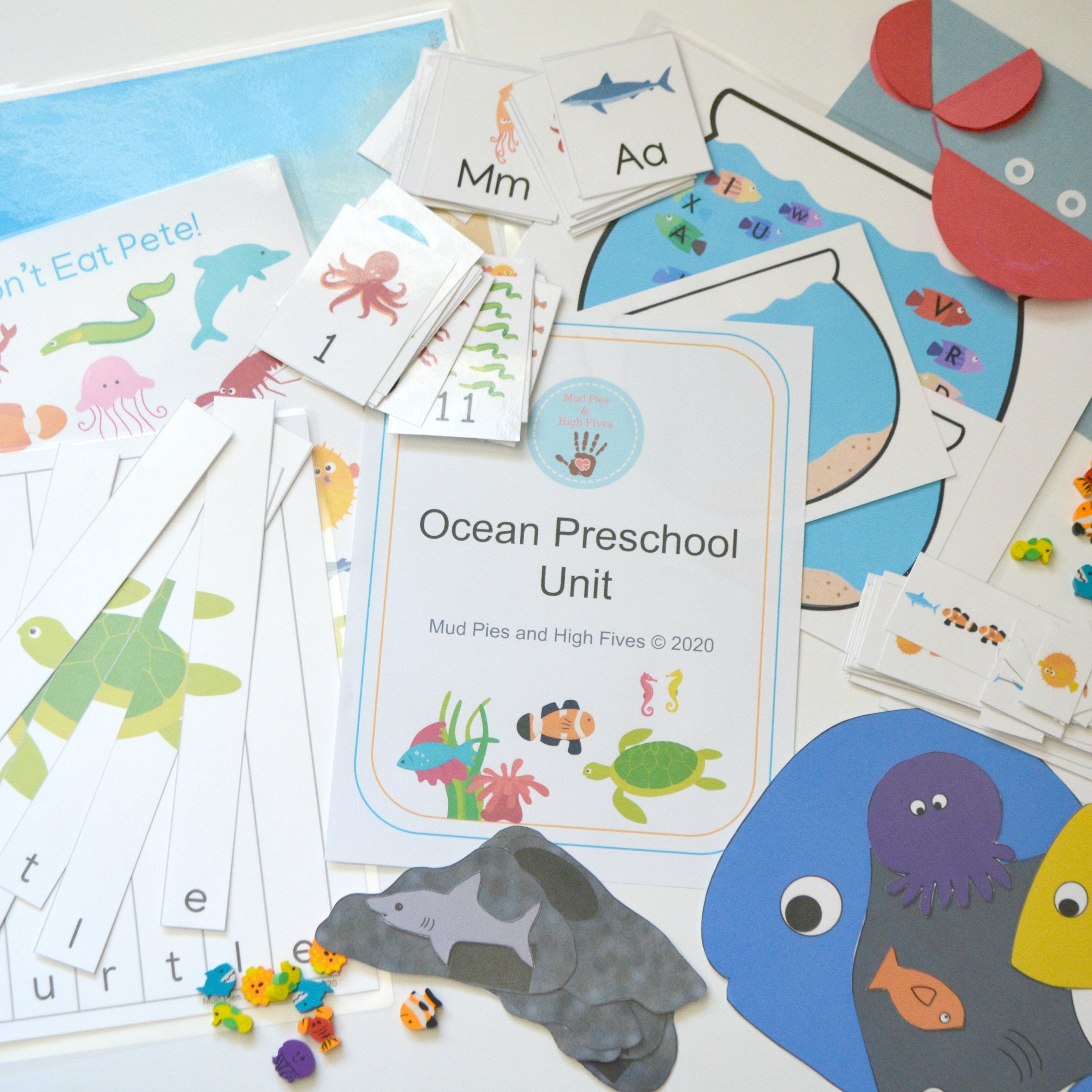 Home Preschool Ocean Unit, Digital Learning File, Homeschool Ocean Unit ...